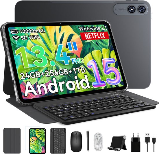 TABWEE T60 Pro tablet - 13.4 inch FHD - 24GB RAM - 256GB ROM - Android ...