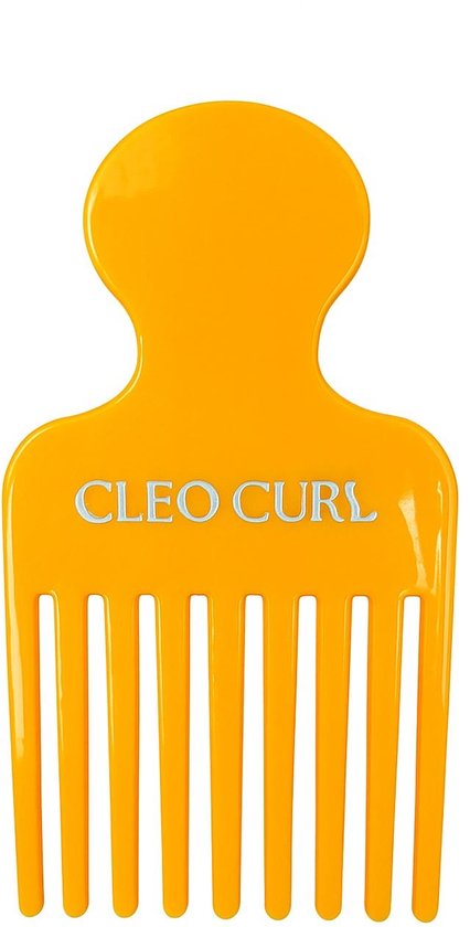 Cleo Curl Hair Pick - Oranje - Styling Kam – Brede Kapper Kam ...