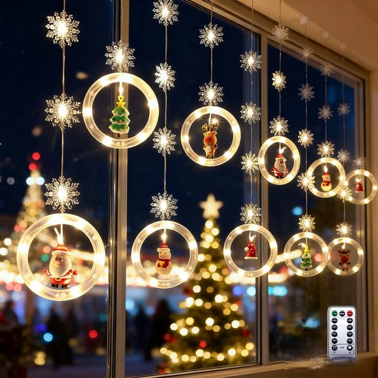 LED Kerst Lichtgordijn 3M – Christmas LED Kerstverlichting – kerst... | bol