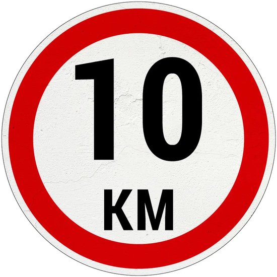 10 km bord - Sign Again - 40 cm | bol