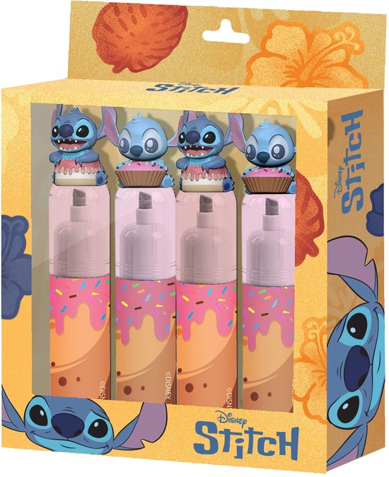 Karactermania - Disney Lilo en Stitch - 4 Markeerstiften - Alcohol ...