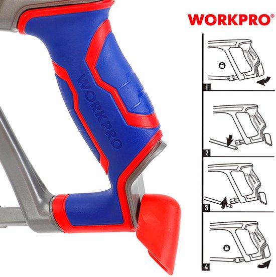 Boogzaag Workpro Aluminium 38 cm 30 cm | bol