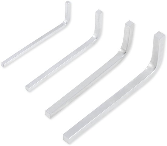 4pcs Wrench Set with Square Head, 3mm 4mm 5mm 6mm Chrome Vanadium Steel ...