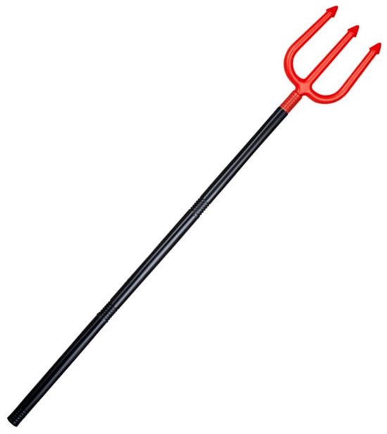 Duivelsvork - drietand riek 4 delig - Halloween 112 cm. | bol