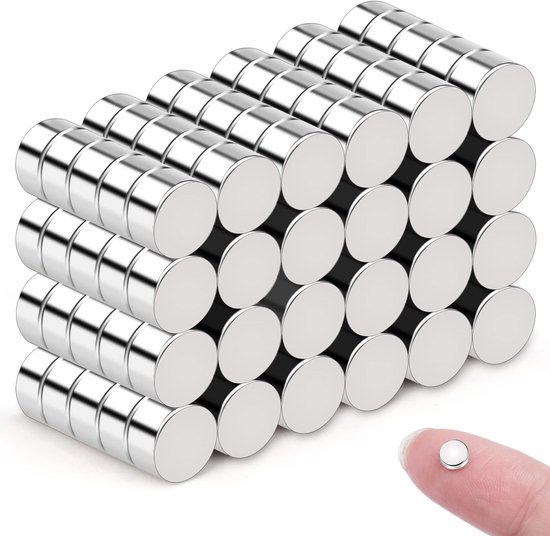 -Magnets - Neodymium - Extra Strong - Round - Small - 6x3mm - siliver ...
