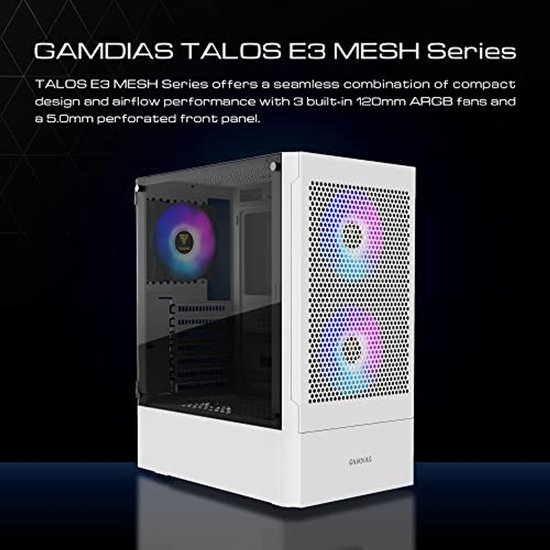 Gaming PC Behuizing met Gehard Glas en ARGB Ventilatoren - Mid-Tower ...