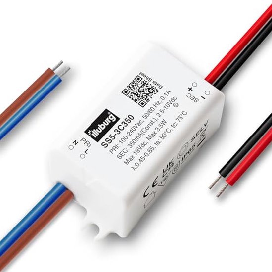 Waterdichte LED Transformator IP65 - Constante Stroom 350mA voor ...