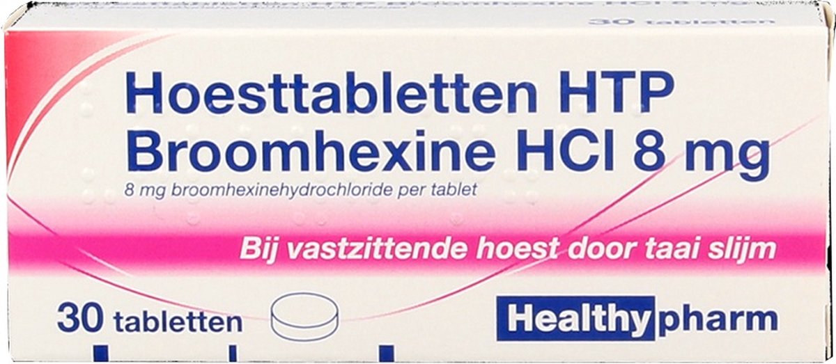 Healthypharm Broomhexine 8 mg - 30 tabletten | bol