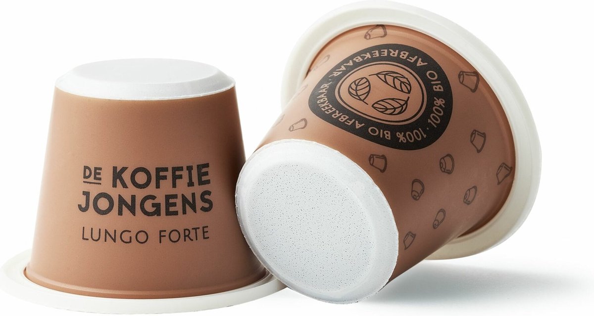 De Koffiejongens - Lungo Forte - Nespresso cups - 100% biologisch ...