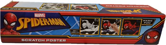 Spiderman Scratch poster - 30 x 200 cm | bol.com