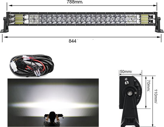 Gebogen LED-balk | LED-lichtbalk | LED-werklamp | Offroad Barra Light ...