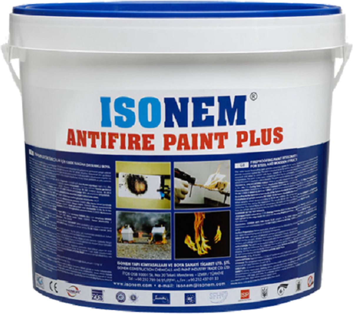 ISONEM ANTI FIRE PAINT PLUS 120 MIN VERTRAGEND, ·Betonnen, houten en ...