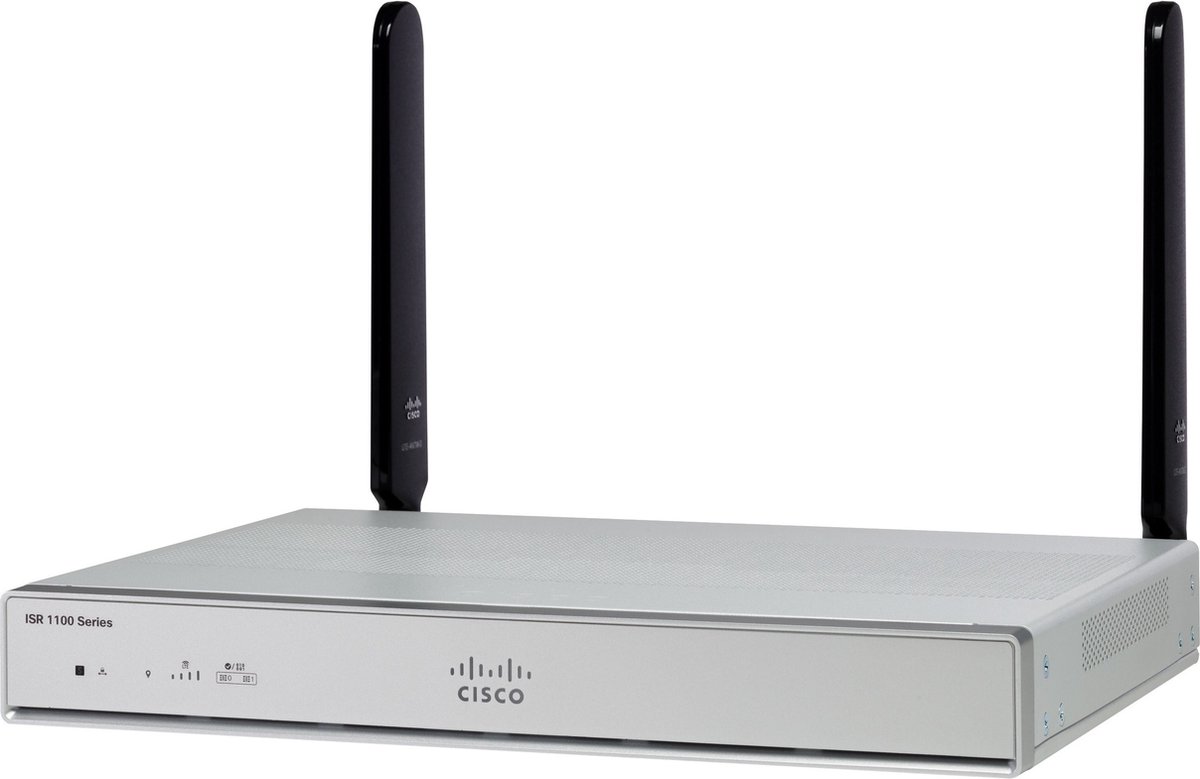 Cisco ISR 1100 4P Dual GE Ethernet w/ LTE Adv SMS/GPS EMEA & NA (C1111-4plteea) | bol