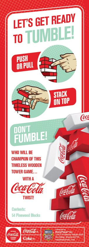 Jeu Coca-Cola Classic Tumble Tower (Jenga) | Jeux | bol