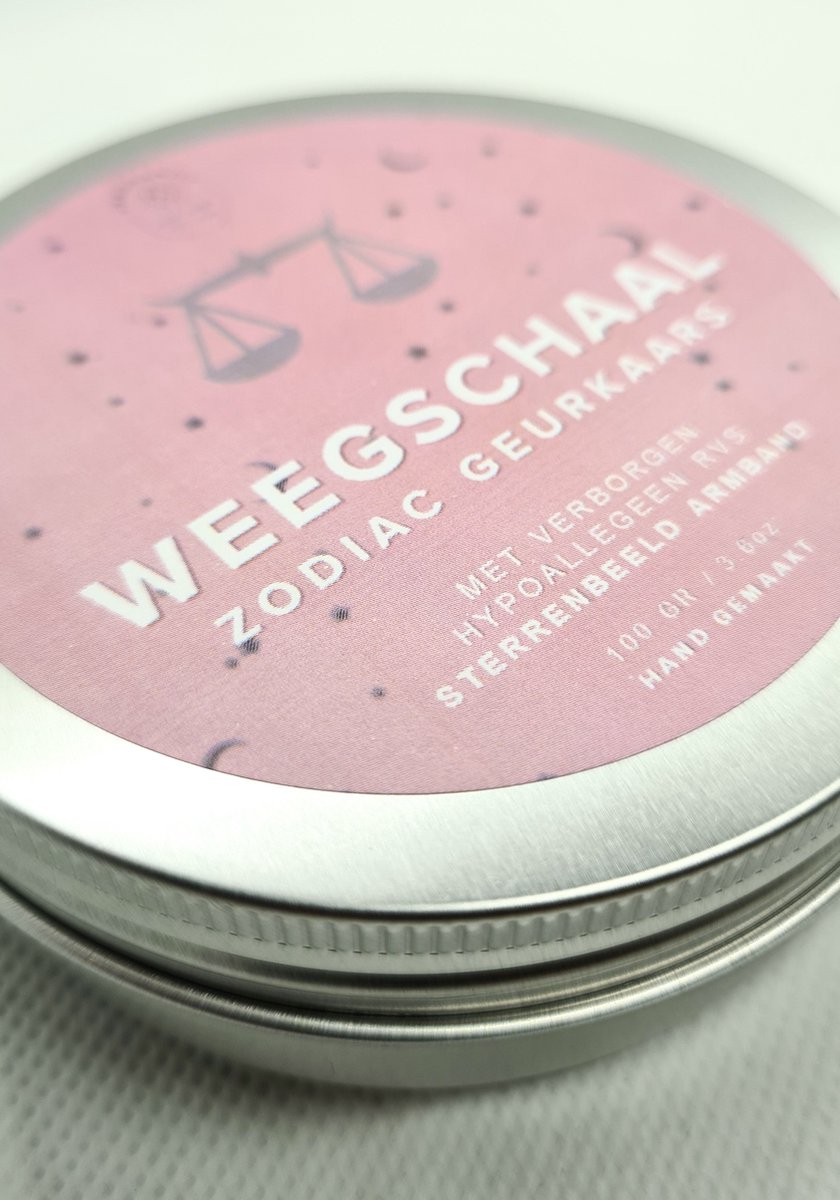 Armband ketting dames - sterrenbeeld WEEGSCHAAL / LIBRA in verborgen in ...