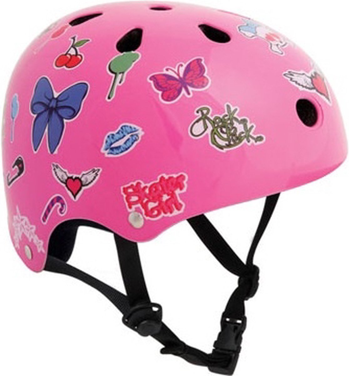 SFR helm pink met stickers | bol.com