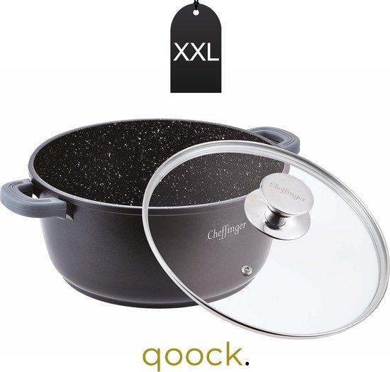 CF Cooking | XXL Braadpan met deksel | 40cm | 17L | Alle warmtebronnen ...