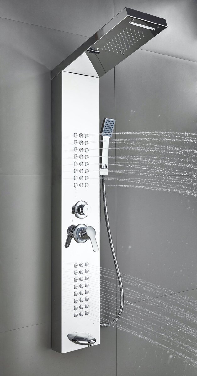 Station balnéaire Colonne de douche Toulon avec mitigeur - Douche à ...