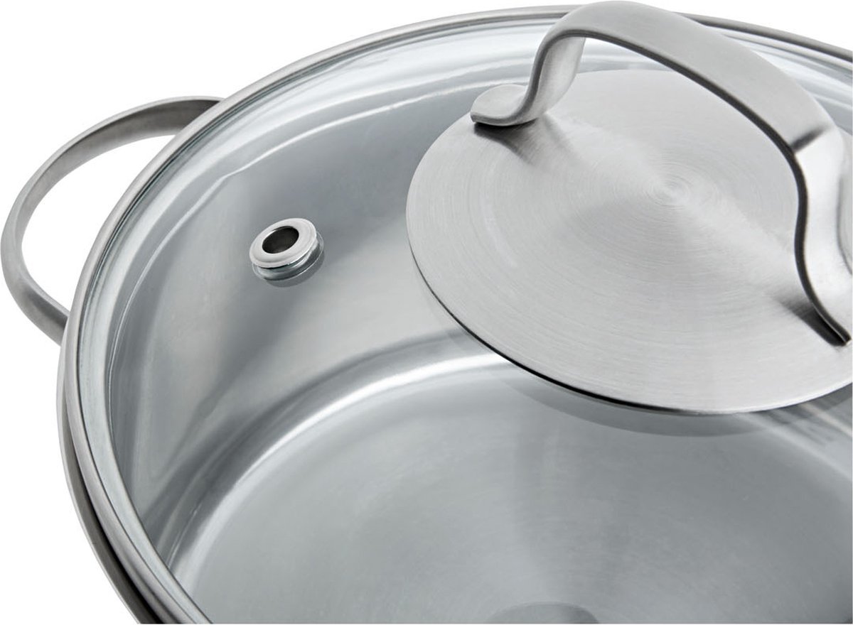 ERNESTO RVS kookpan Ø20 cm - Kook de lekkerste gerechten met deze RVS ...