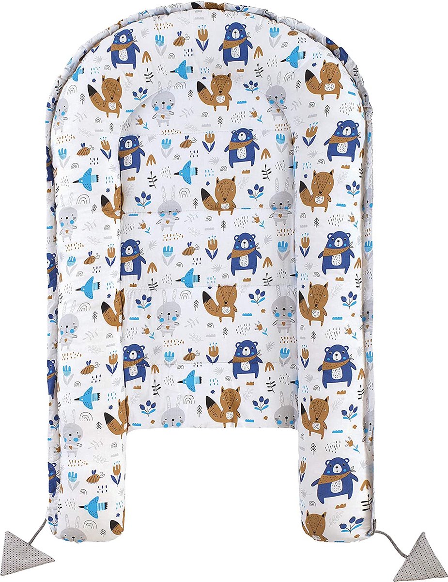 Babynestje set pasgeborenen - knuffelnest baby nestje bed set 5-delig ...