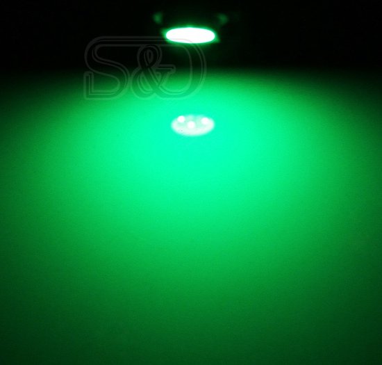 4x T5 (1 LED) GROEN CANBus Led Lamp 4-Stuks | 5050 | T5L200G | 205 ...