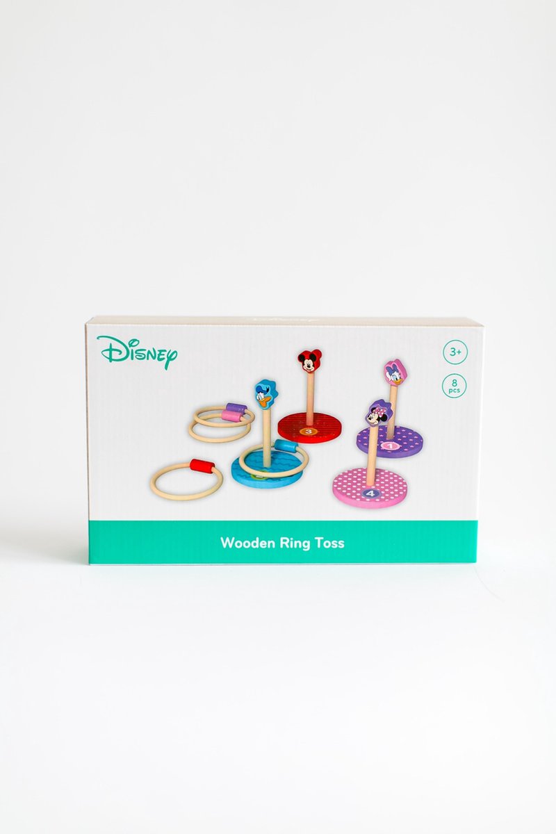 Disney Ringwerpen Mickey Mouse Junior 14,5 Cm Hout 8-delig | bol.com