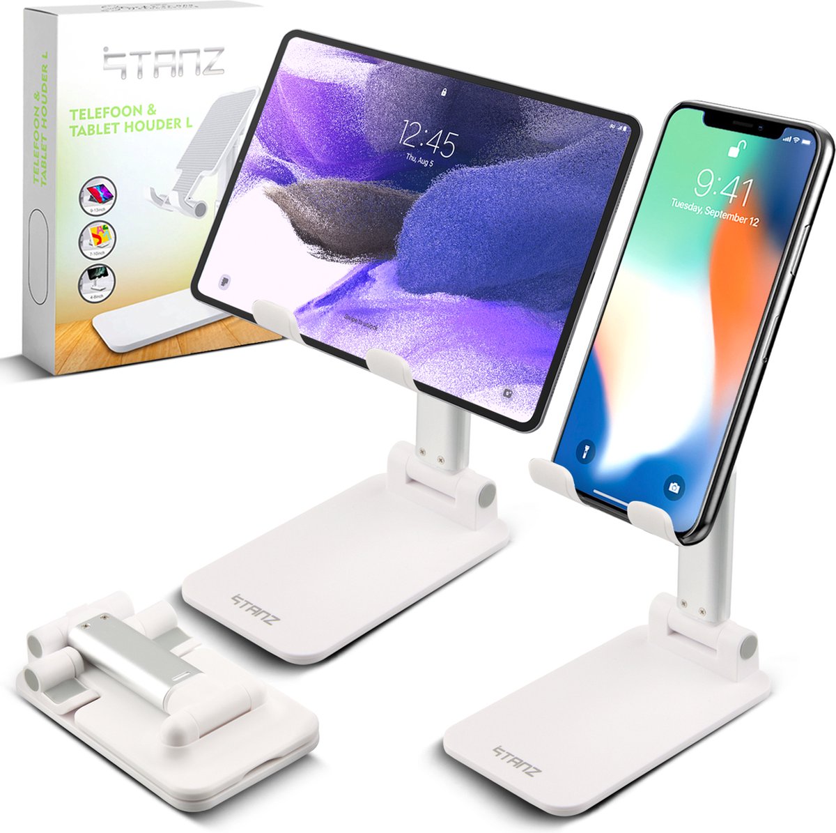 Stanz L Telefoon Houder - tot 10 inch - Tablet Houder ...