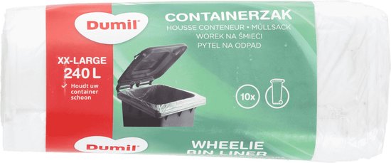 20x Containerzakken/afvalzakken/vuilniszakken 240 liter - Anti geur ...