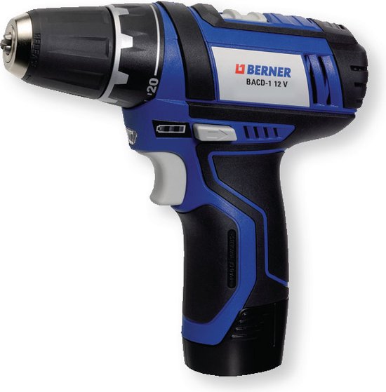 370844 Berner 12V 2.0Ah schroefboormachine in koffer | bol.com