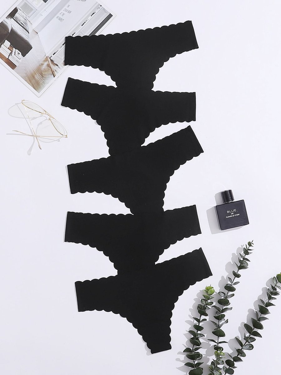 Invisible Strings - 5 stuks - Maat S - Zwart - Basic - Naaldloos ...