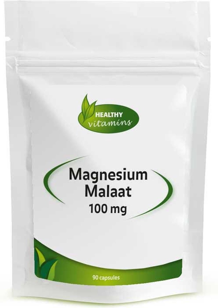 Magnesium Malaat | 100 mg | 90 capsules | Vitaminesperpost.nl | bol