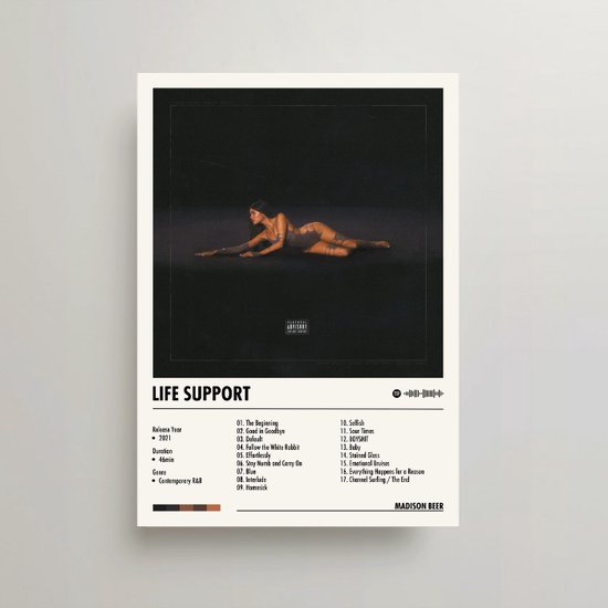Madison Beer Poster - Life Support Album Cover Poster - Madison Beer LP ...