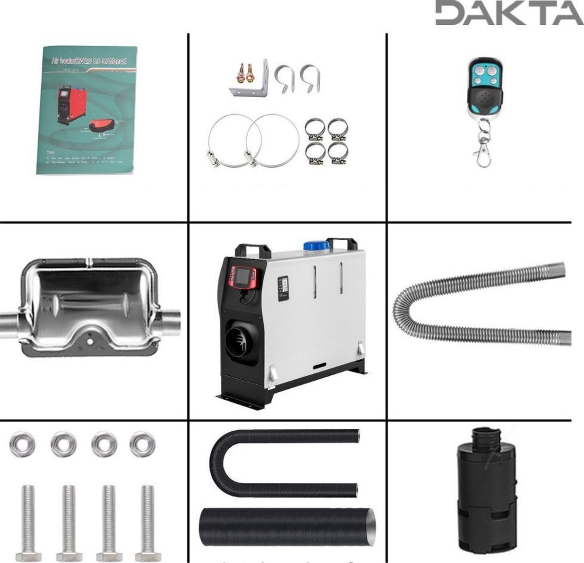 Brandstof Heater | Diesel Kachel | 5KW | LCD | 12 V | Lucht verwarmer ...