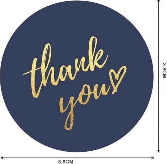 Bedankt – Sluitsticker - Thank You – Cadeau Zakje Traktatiezakje - Sluitzegel - 24... | bol