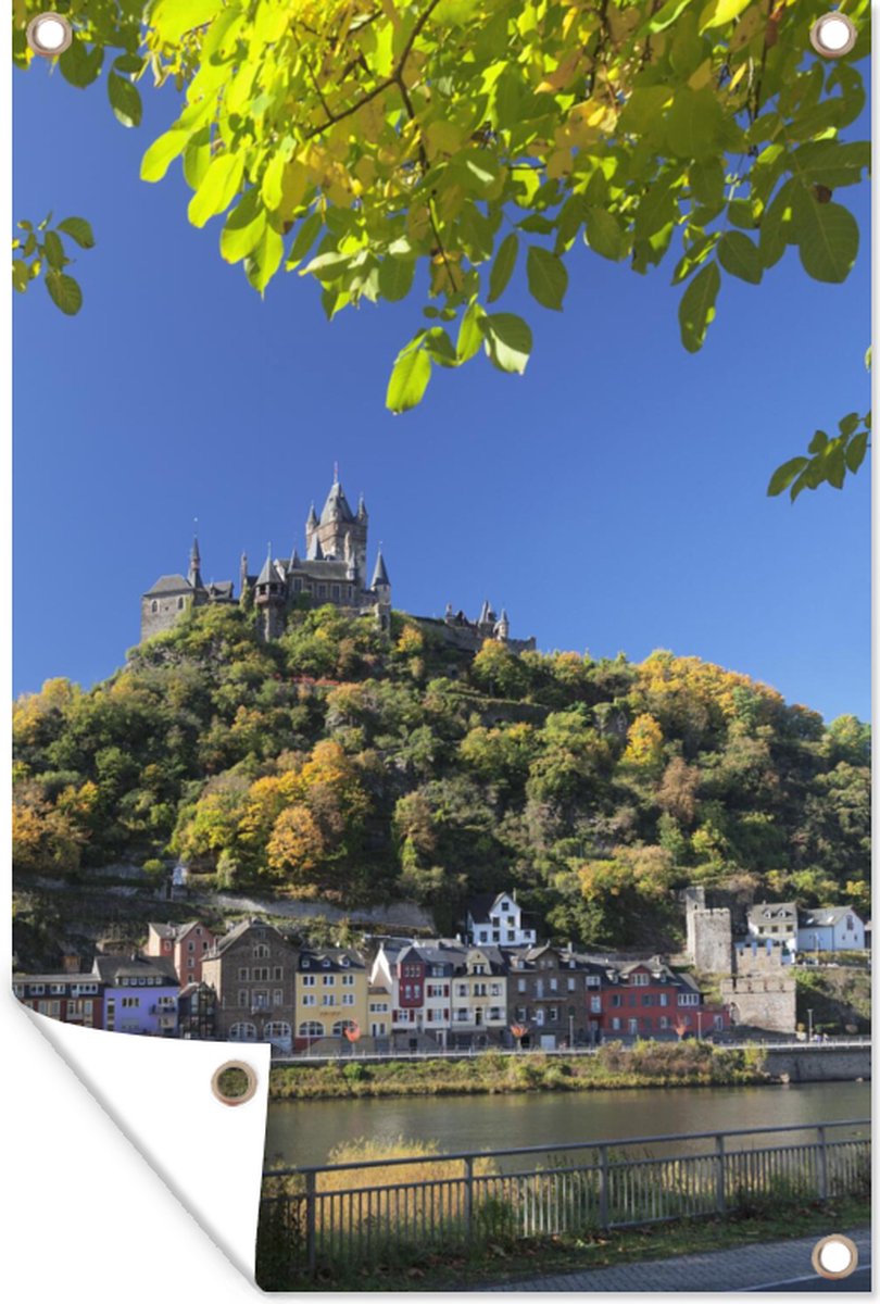Tuinposters buiten Burcht Cochem op een mooie dag - 60x90 cm | bol.com