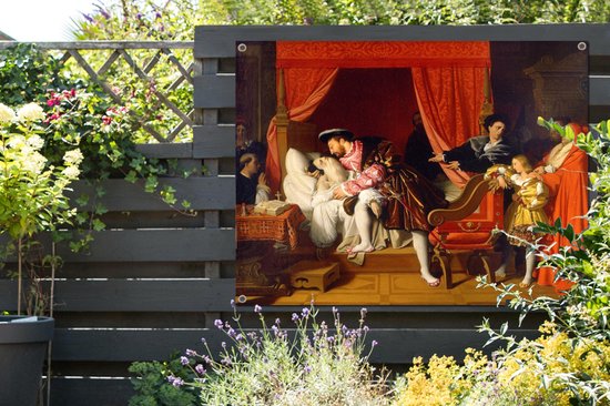 Tuinposter - Tuindoek - Tuinposters buiten - De dood van Leonardo da ...