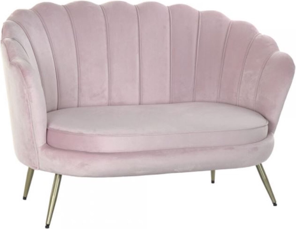 SCHELP BANK/SOFA HOME DECOR ROZE POLYESTER (130 X 77 X 83 CM) 2 ZITS ...