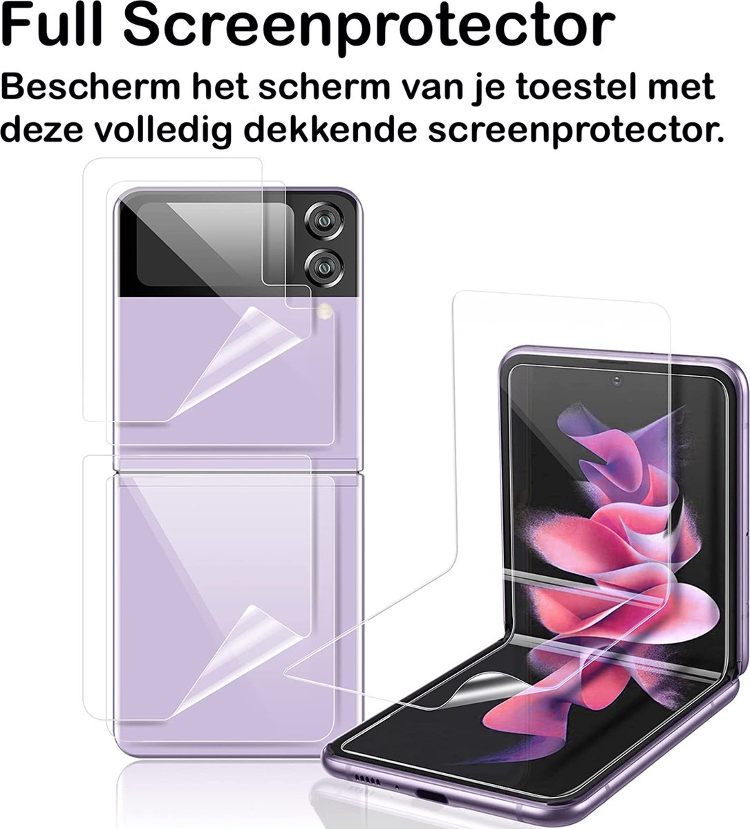 Samsung Galaxy Z Flip 3 Ultratouch Folie Screenprotector + Camera Lens ...