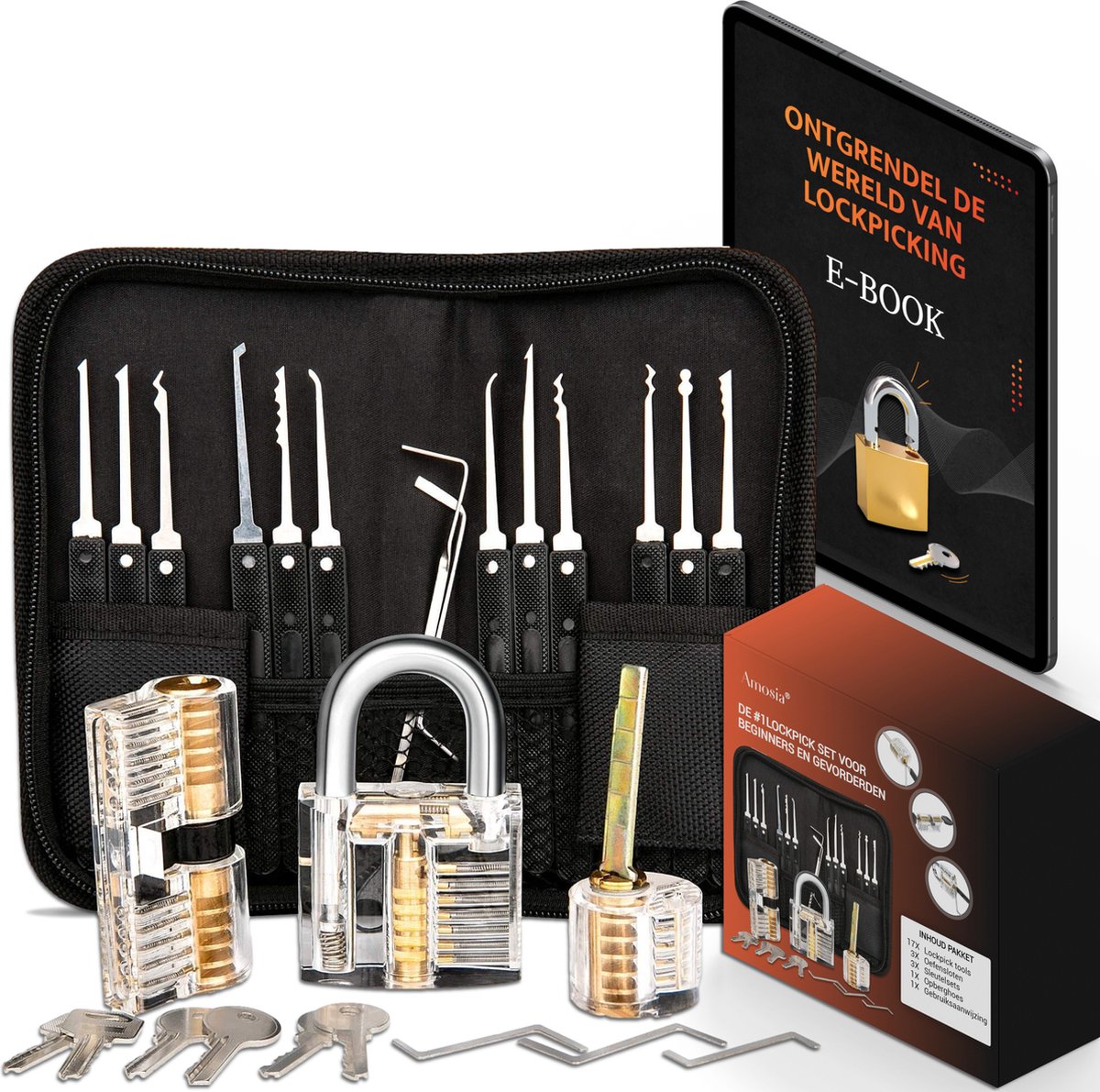 Complete Lockpick Set 2.0 - 31 delig - Gereedschapset - Survival Kit ...