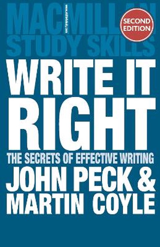 Write it Right | 9780230373846 | John Peck | Boeken | bol.com