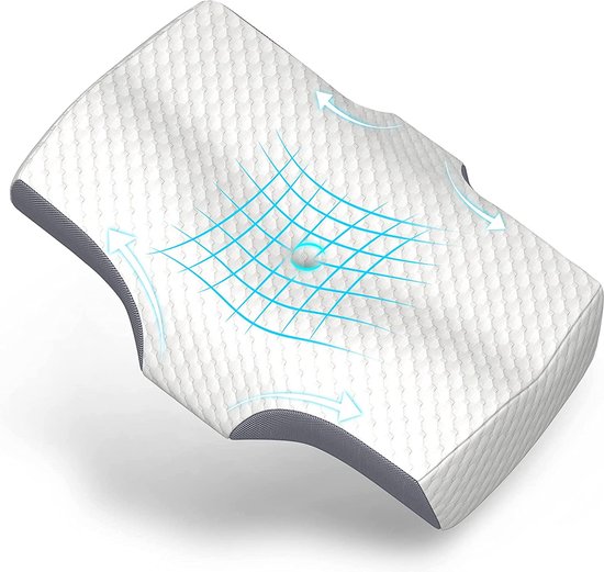Fysio24 Hoofdkussen Nekklachten – Traagschuim Hoofdkussen – Orthopedisch & Ergonomisch... | bol.com
