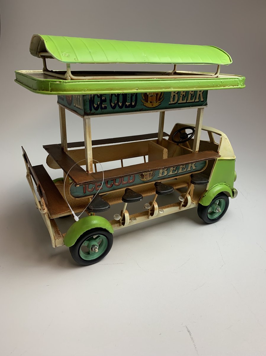 Metalen bierfiets 32 cm groen | bol.com