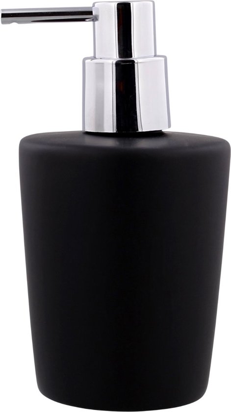Zwarte Zeep dispenser - Zeep pomp - Handmatig - Zwart - 15 x 8 cm | bol.com