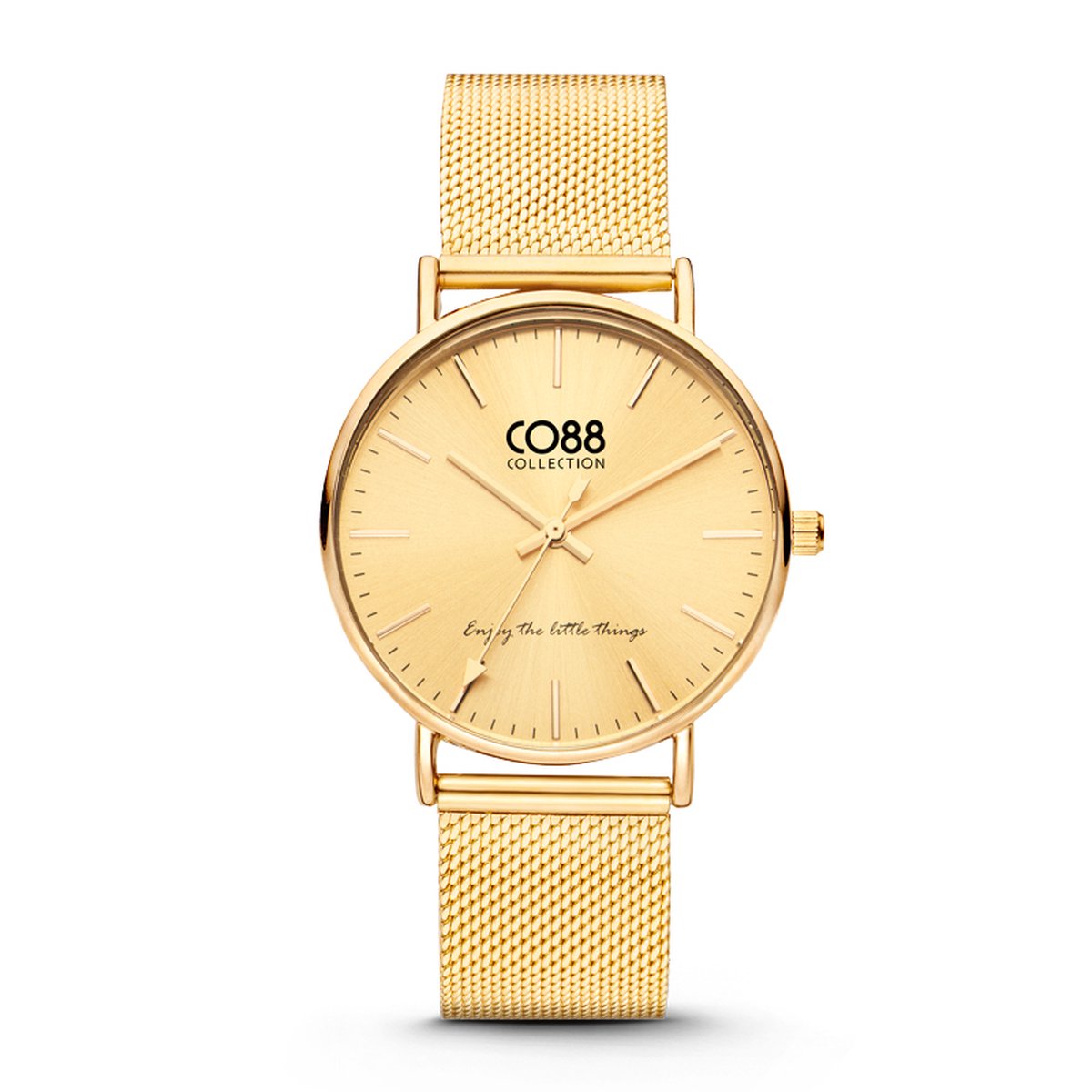 CO88 Collection 8CW-10097 Stalen Horloge - Dames - Metalen Mesh Band ...