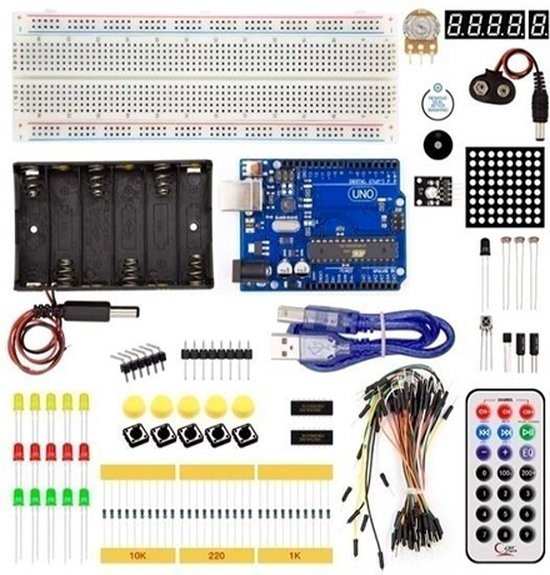 Starter Kit Voor Arduino - 120-Delige Starters Set Met Uno R3 Board | bol.com