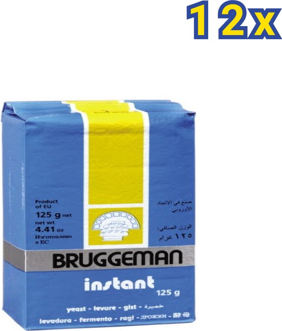 Bruggeman instant gist - per 12 x 125g te bestellen | bol.com