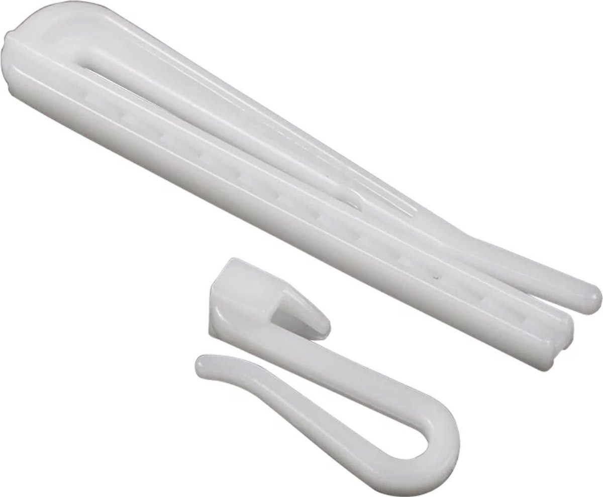 Gordijn haakjes verstelbare plastic inschuif gordijnhaak 7 cm 50 stuks ...