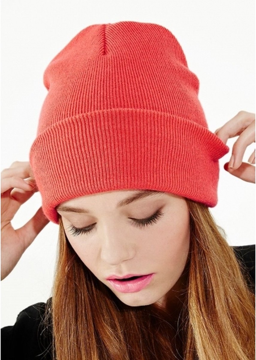 Basic winter muts rood - 100% acryl - wintermuts | bol.com