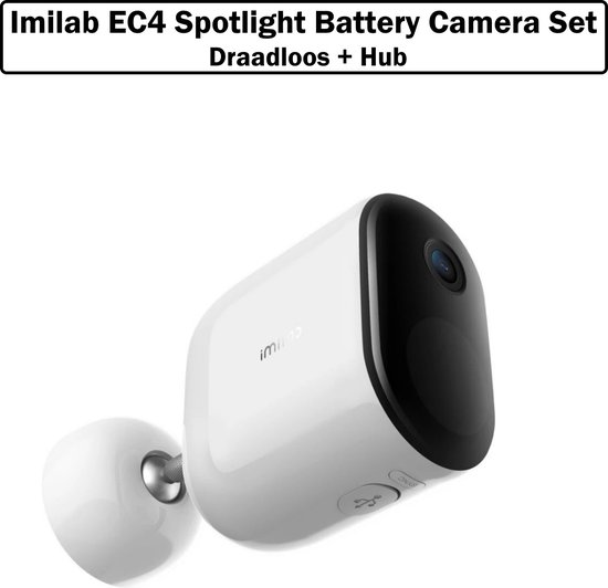 Imilab EC4 Spotlight Battery Camera Set - Draadloze Beveiligingscamera ...