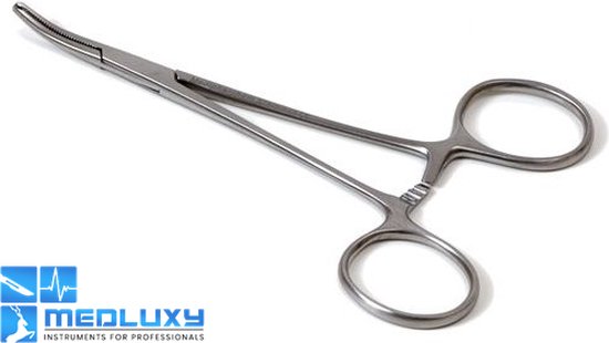 MEDLUXY - Arterie klem - Halsted-Mosquito - Gebogen - 13.5 cm / 5.3 ...